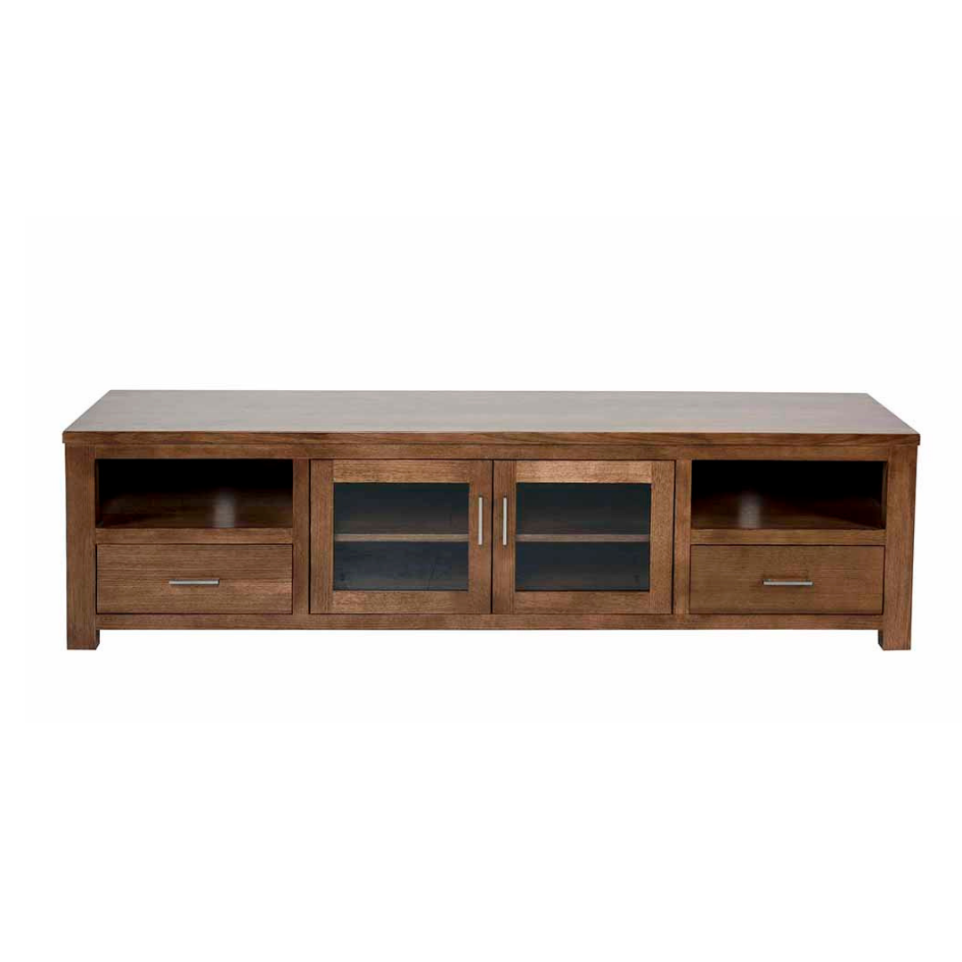 RUSTIC 2 Door 2 Drawer TV Cabinet | Sapphire Wood