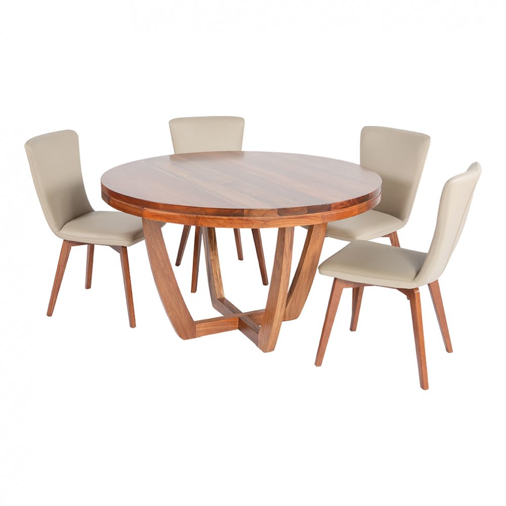 FLINDERS Blackwood Round Dining Tables in Tas Blackwood | Sapphire Wood