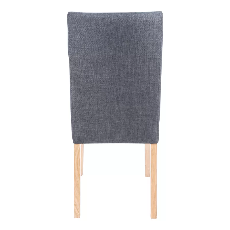 ZEN Fully Upholstered Dining Chair/Oak Leg - Sapphire Wood