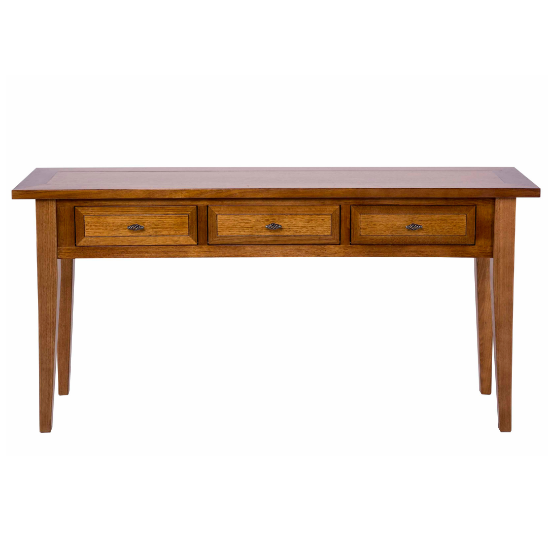 LEON 3 Drawer Hall Table | Sapphire Wood
