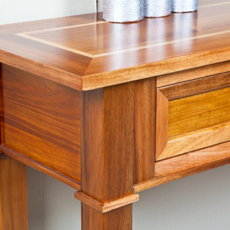PHOENIX 2 Drawer Hall Table in Tas Blackwood | Sapphire Wood