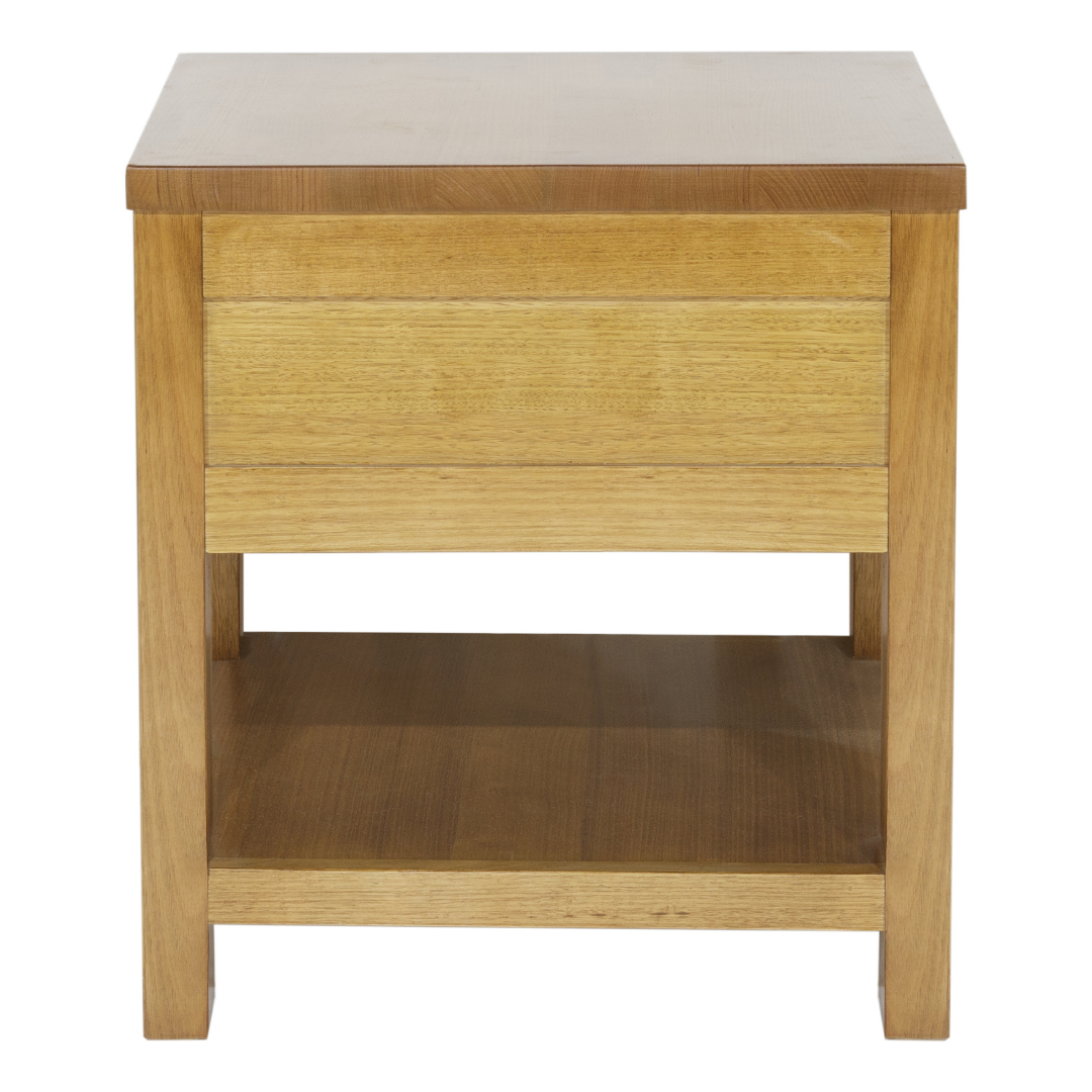 RUSTIC 1 Drawer Lamp Table in Tas Oak | Sapphire Wood