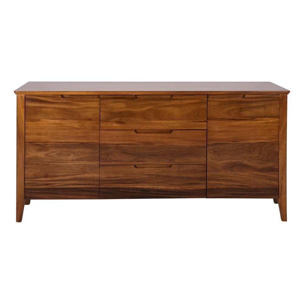 Wentworth 3 Door 2 Drawer Buffet in Tas Blackwood Top | Sapphire Wood